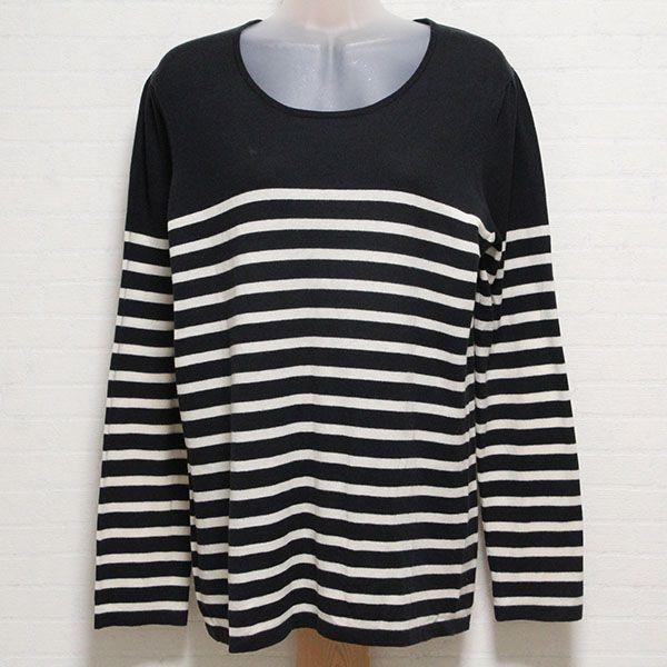 INGEBORG INGEBORG/インゲボルグ 黒×白ボーダーセーター【11号】 : Club CANDY - 通販 - Yahoo!ショッピング