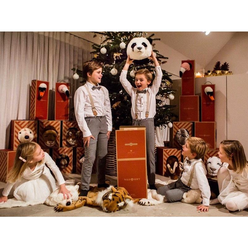 WILD&SOFT(ワイルドアンドソフト) アニマルヘッド ブラウン ベア BB21 専用ボックス付き BIBIB&Co(ビビブアンドコー ...