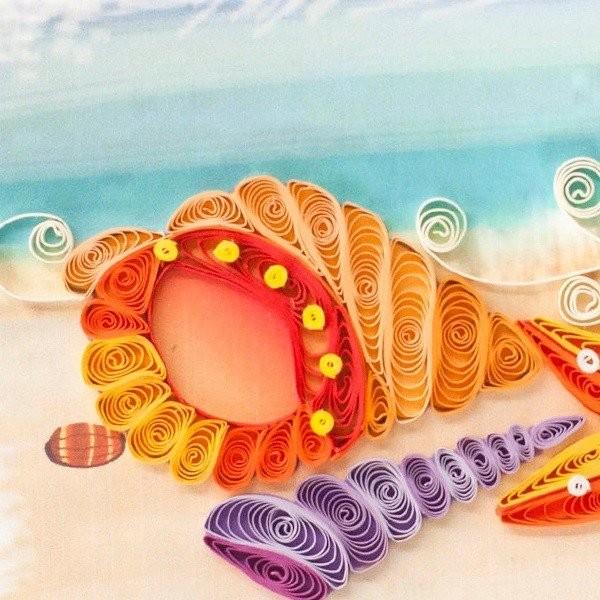 Quilling Card(クイリングカード) グリーティングカード Seashells 貝がら :s16032018:upstairs ...