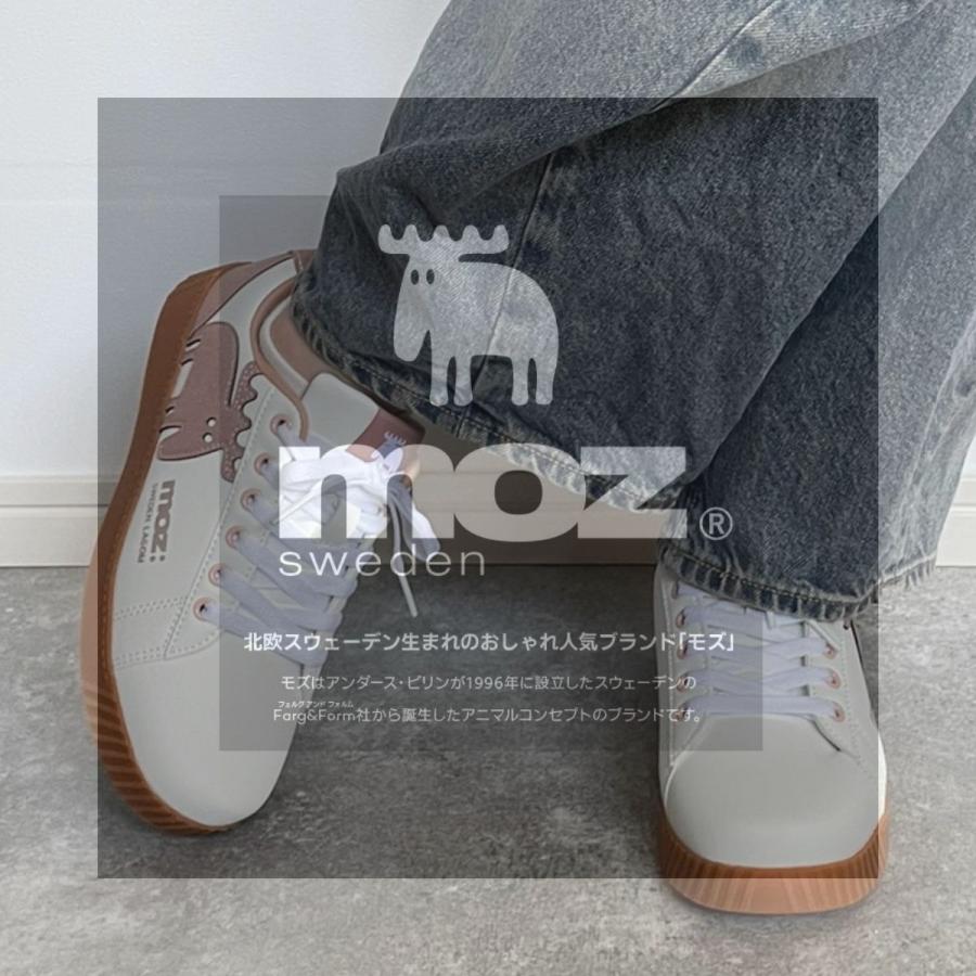moz モズ スニーカー ローカット レディース きれいめ 通勤 通学 軽量 幅広 3E カジュアル レースアップ シューズ ジュニア おしゃれ かわいい ロゴ mz3029 : レディース靴 ...