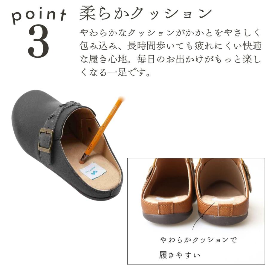 PennyLane ペニーレイン サンダル カジュアル サボ つっかけ ヘップ 楽 幅広 ぺたんこ ベルト フラット クロック pl1011 ...