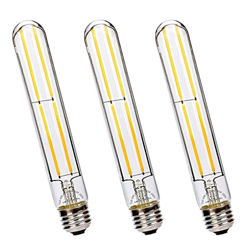 LEDフィラメント電球E26口金 6wエジソン電球 白熱電球60W相当 高輝度 省エネ 3000K電球色 長い筒形レトロ電球 アンティークス :20220918111725-01287 ...