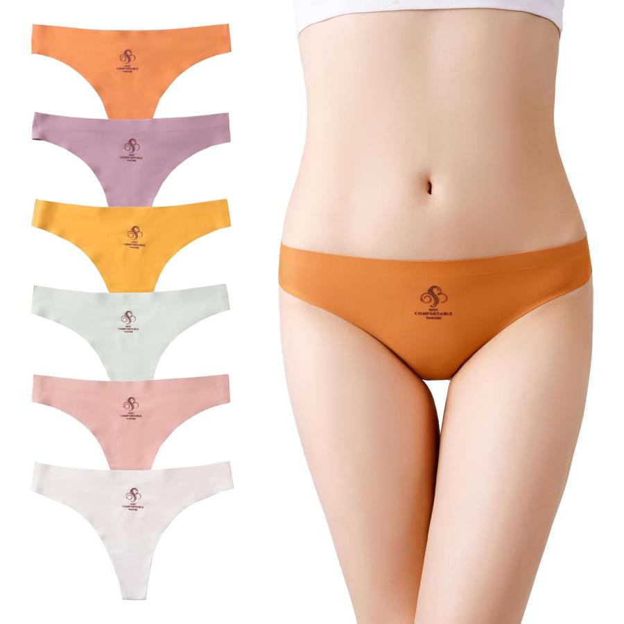 [CM Tech] ショーツ レディース 【6枚組】 T バック シームレス 消臭 抗菌 女性用 下着 可愛い ビキニ セクシー高通気性 伸縮性 パンツ コットン : CM Tech - 通販 ...