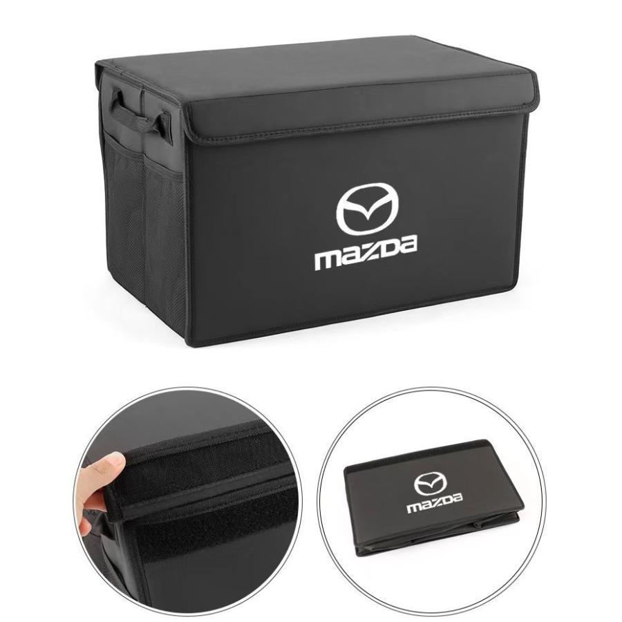 マツダ アクセラ アテンザ CX4 CX5 CX7 CX8 CX9 CX30 RX8 MX5 など 全車種対応可能 1個 車載 収納ボックス 折り畳み式 : p211985007e66 ...