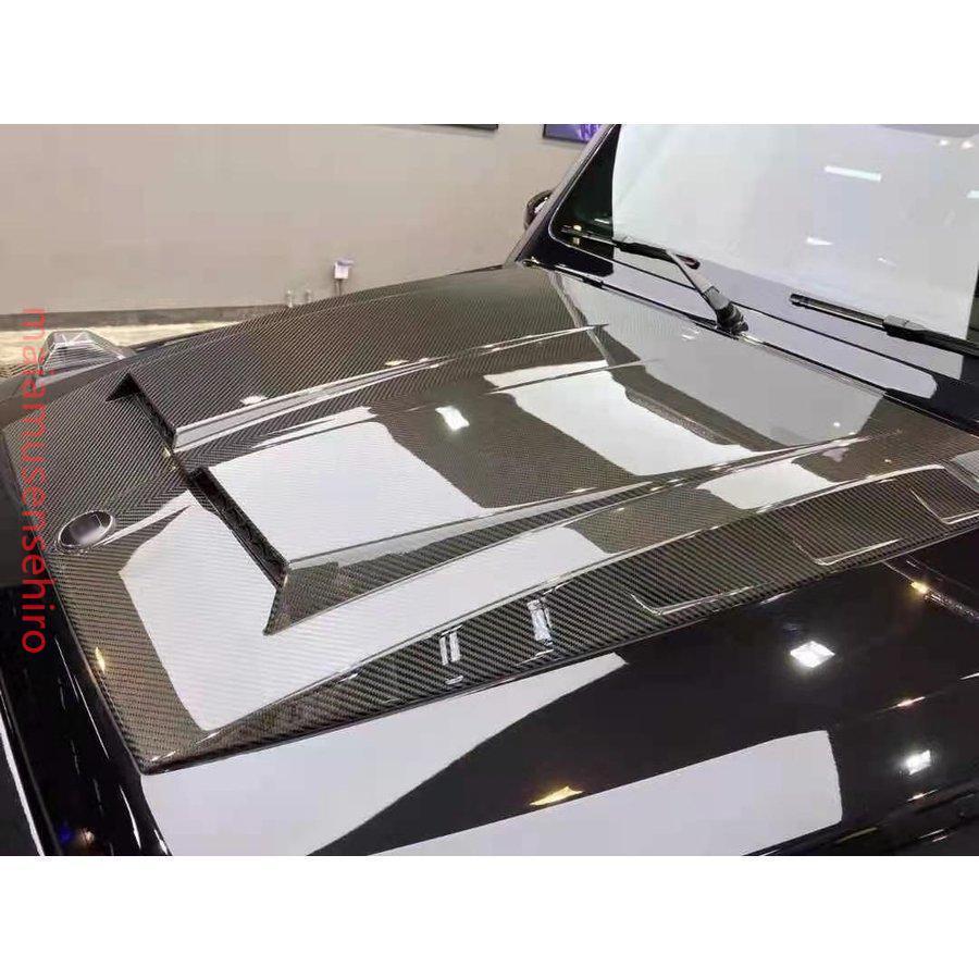 メルセデスベンツ 現行 Gクラス W463A W464 2018-2020 ドライカーボン ボンネットW464 G500/G55/G63/G65/G350 ブラバススタイル BRABUS ...