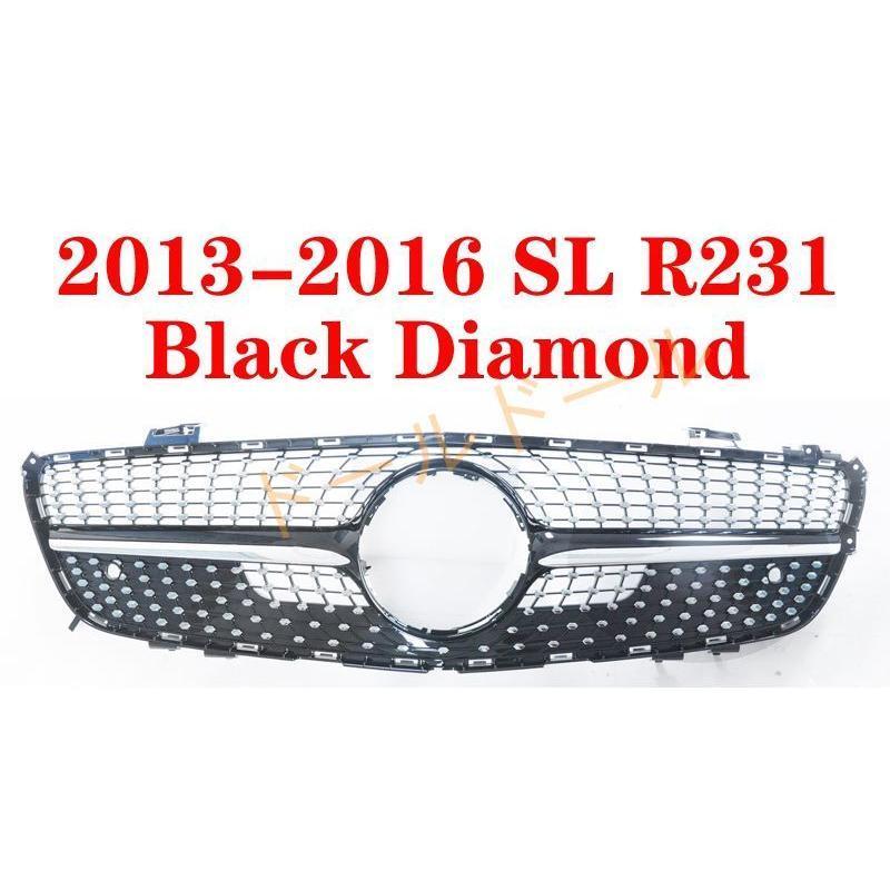 メルセデスベンツ R172 R230 R231 W217 X SLK SLC SL フロントグリル GTスタイル ダイヤモンドシステム ...