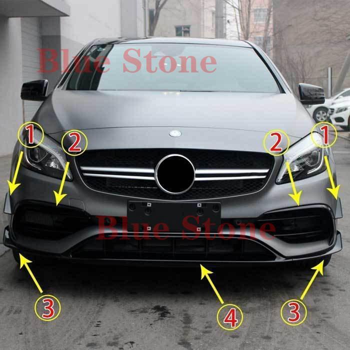 フロント バンパー ステッカー トリム カバー フェンダー メルセデス ベンツ Aクラス W176 2016-2018 A45 AMG アクセサリー : コネクトペテック - 通販 ...