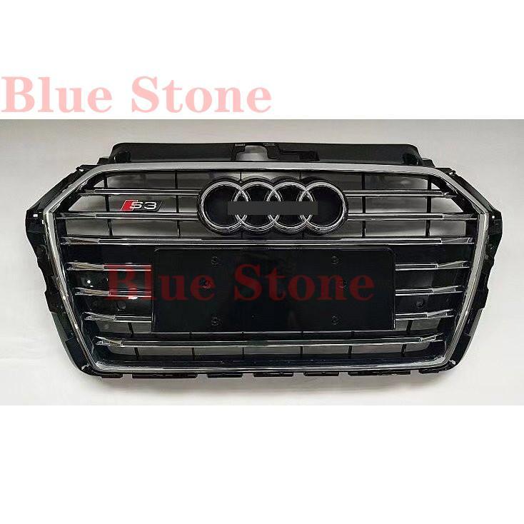 Audi アウディ A3 S3 2017? 後期 フロントグリル シルバー フレーム&メッキエンブレム (2017? ) 1P : コネクトペテック - 通販 - Yahoo!ショッピング