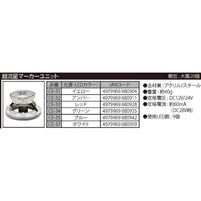 YAC 槌屋ヤック 【マーカーランプ補修部品】 超流星マーカーユニット ホワイト [CE-37] : カー用品卸問屋ニューフロンテア - 通販 ...