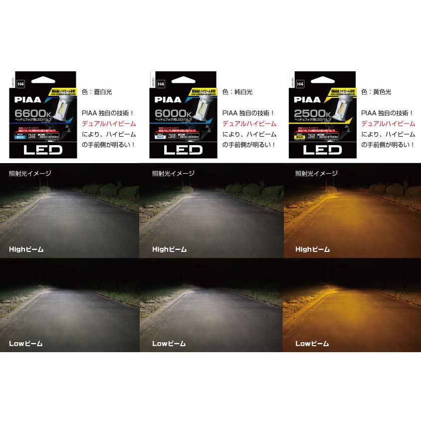 PIAA コントローラーレスLED 2500K H4 12V 18/18W LEH190 : カー用品卸問屋ニューフロンテア - 通販 - Yahoo!ショッピング