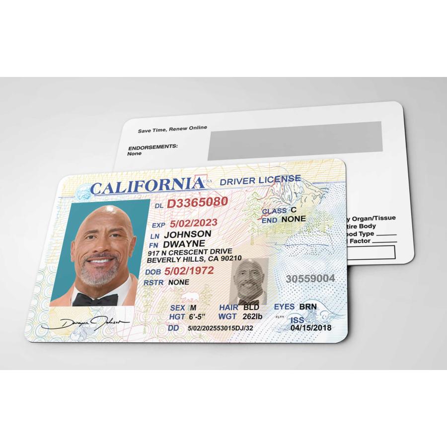 俳優【 ドウェイン・ジョンソン / Dwayne Johnson 】 IDカード/レプリカ/コレクション -1 : World Trade ...