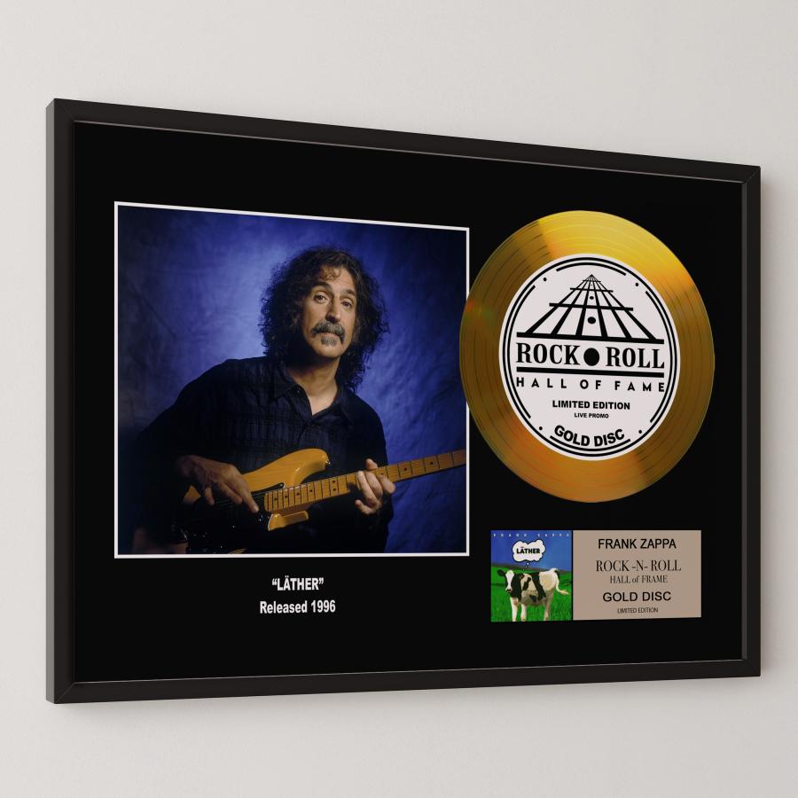 フランク・ザッパ Frank Zappa Lather レザー gold disc album 金 ゴールド ディスク 証明書付 ‐31 ...