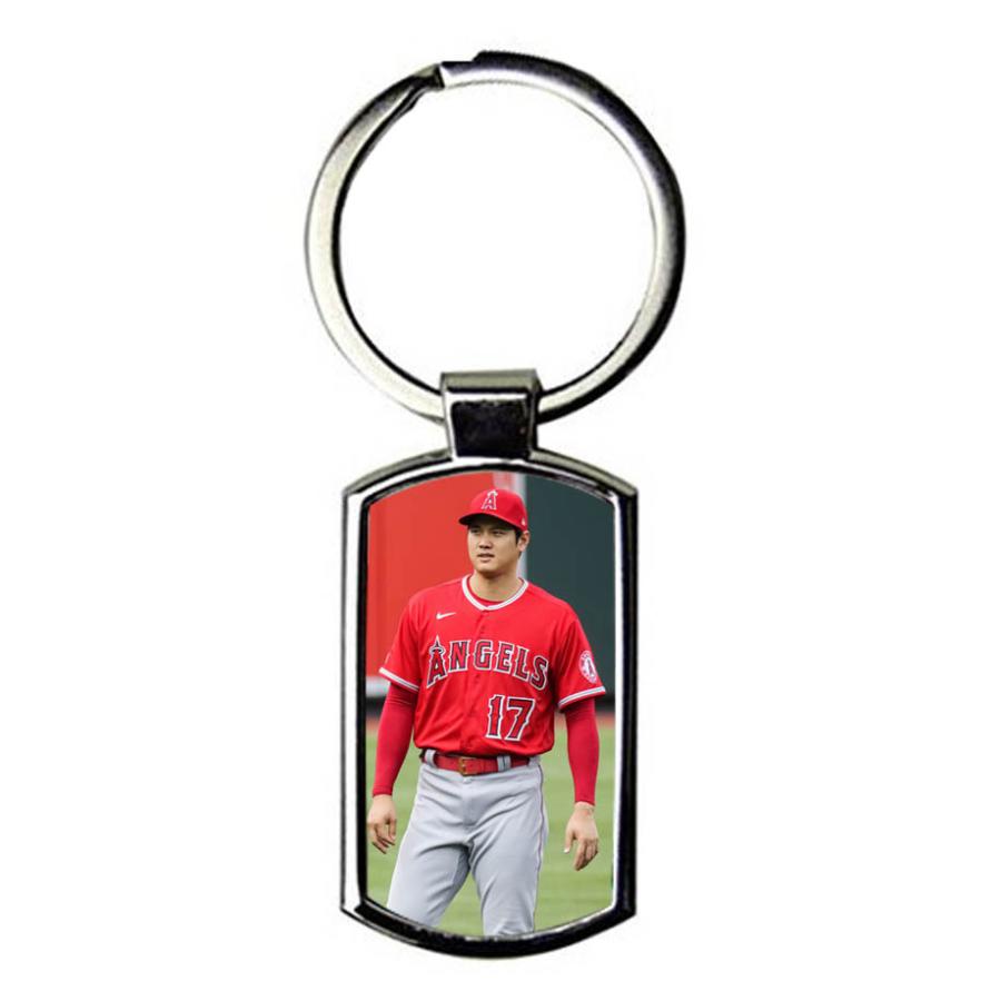 Metal Keychain キーホルダー メタル キーチェーン【 大谷翔平 】MLB ロサンゼルス・エンゼルス プロ野球選手 -4 ...