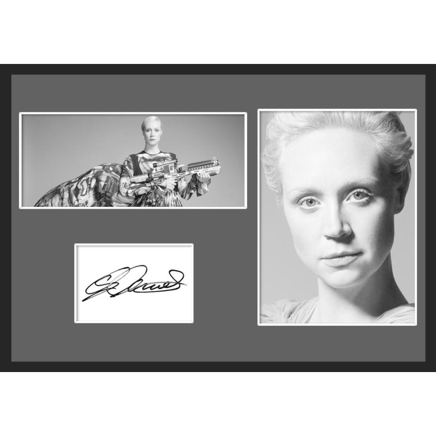 10種類!Gwendoline Christie/グェンドリン・クリスティー/女優/ドラマ/サインプリント&証明書付きフレーム/BW/モノクロ/ディスプレイ(9-3W : World ...