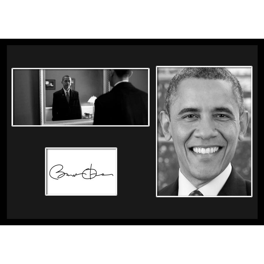 10種類!Barack Obama/バラク・オバマ/サインプリント&証明書付きフレーム/BW/モノクロ/ディスプレイ (8-3W ...