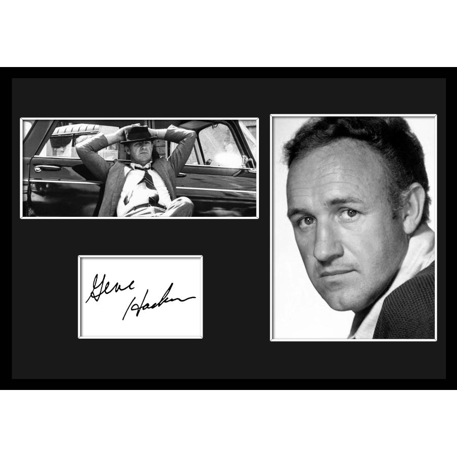 10種類!Gene Hackman/ジーン・ハックマン/サインプリント&証明書付きフレーム/BW/モノクロ/ディスプレイ (2-3W ...