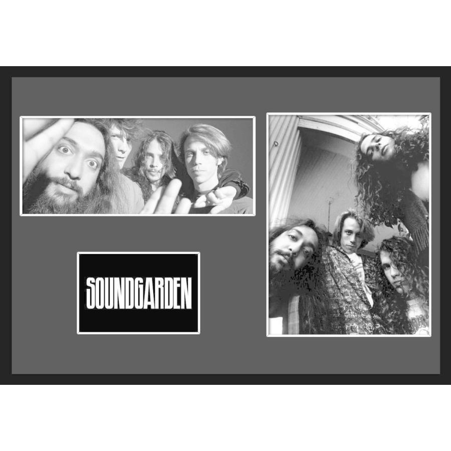 10種類!Soundgarden/サウンドガーデン/ROCK/ロックバンドグループ/証明書付きフレーム/BW/モノクロ/ディスプレイ(1-3W ...