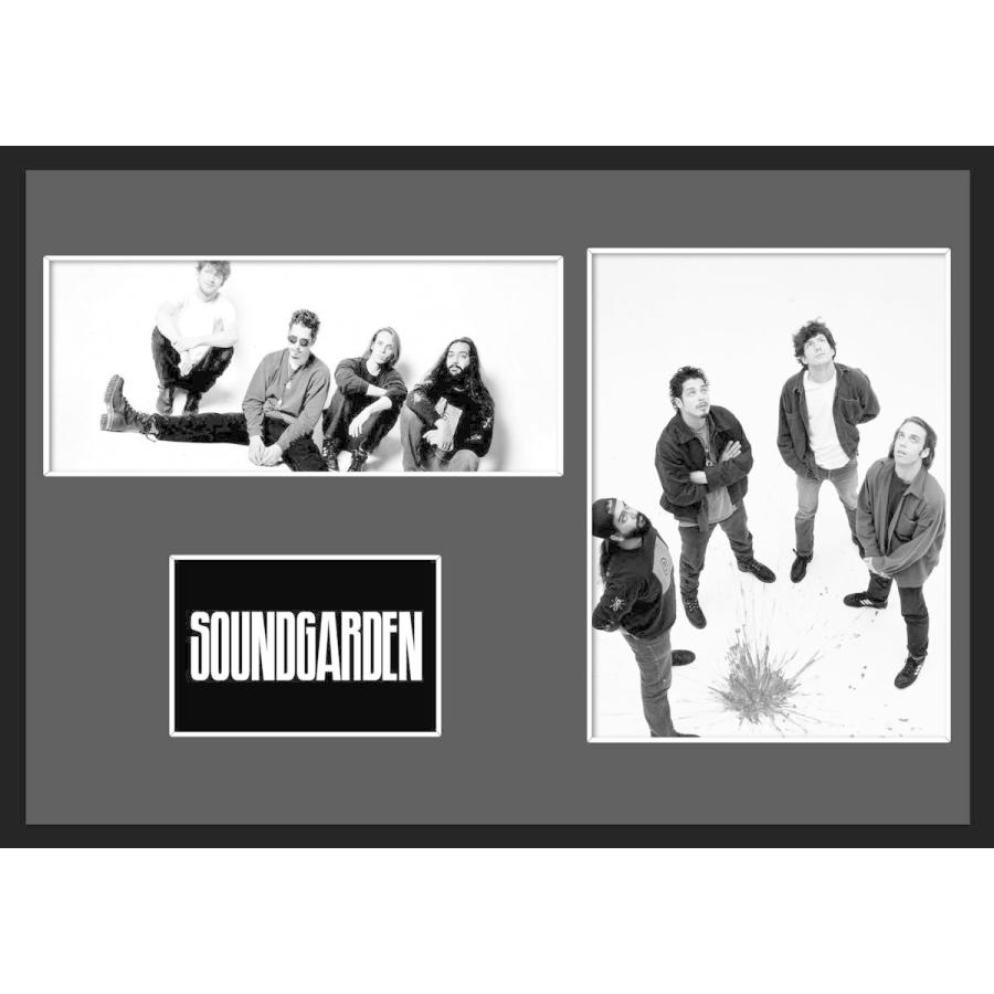 10種類!Soundgarden/サウンドガーデン/ROCK/ロックバンドグループ/証明書付きフレーム/BW/モノクロ/ディスプレイ(7-3W ...