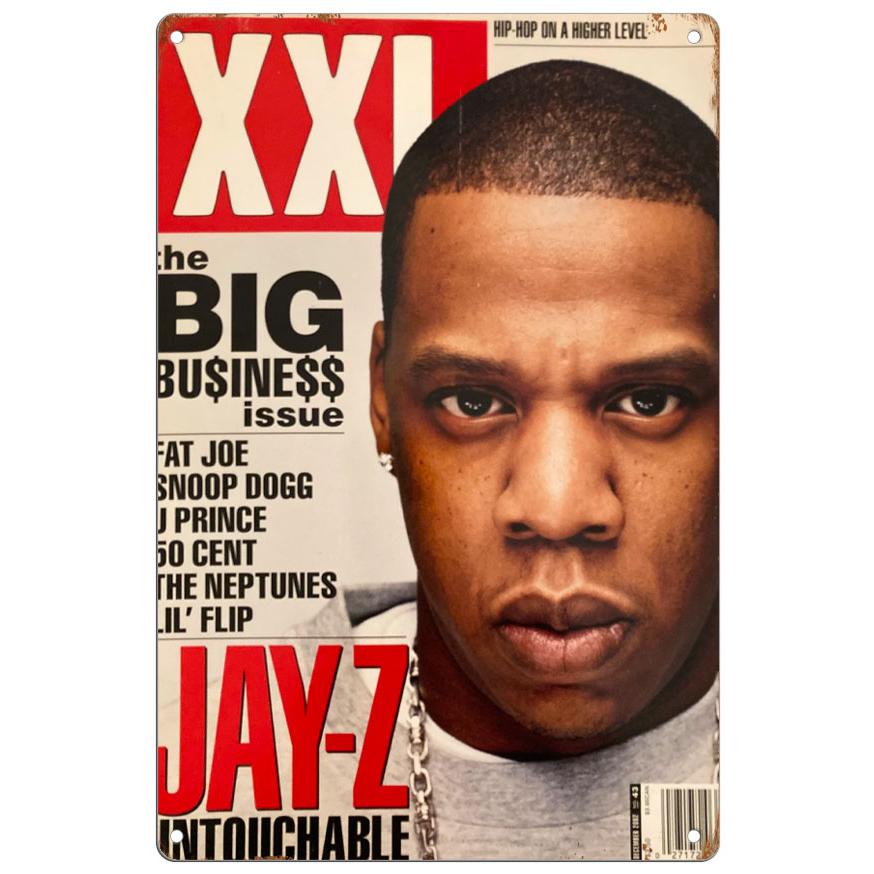 ブリキ看板【Jay-Z/ジェイ・Z】セレブ/ヒップホップ/音楽/ポスター/マガジン風/雑誌/インテリア/サビ風-6 : World Trade Center Store - 通販 ...