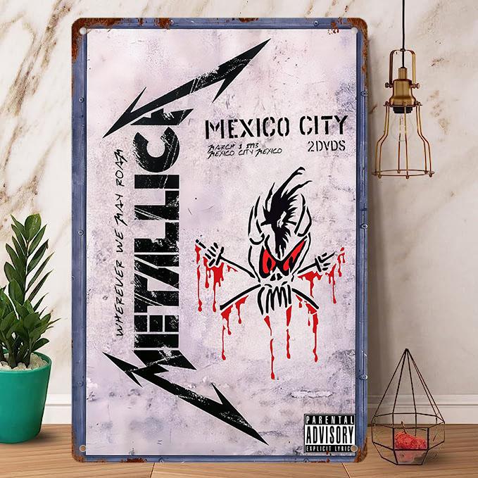 Rock Poster / ロックポスター【 メタリカ Metallica 】メタル ポスター/ブリキ看板/ヴィンテージ/メタルプレート-10 ...
