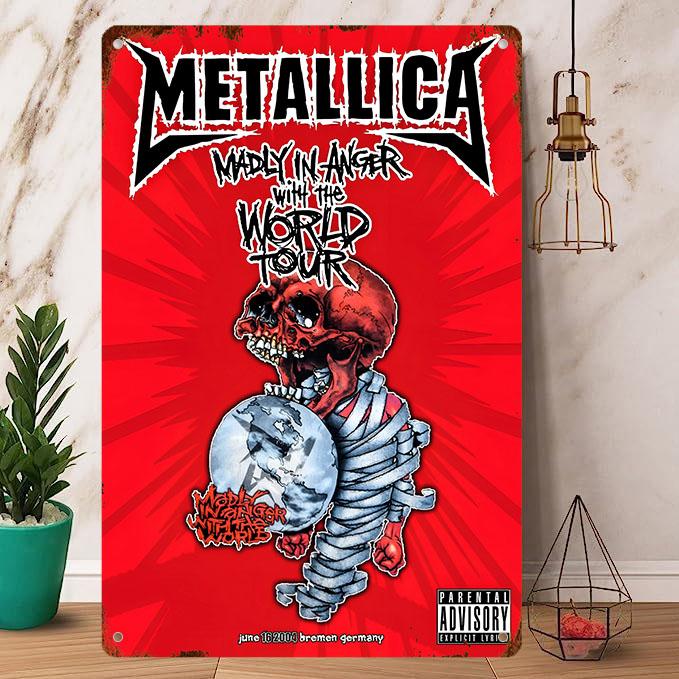 Rock Poster / ロックポスター【 メタリカ Metallica 】メタル ポスター/ブリキ看板/ヴィンテージ/メタルプレート-16 ...