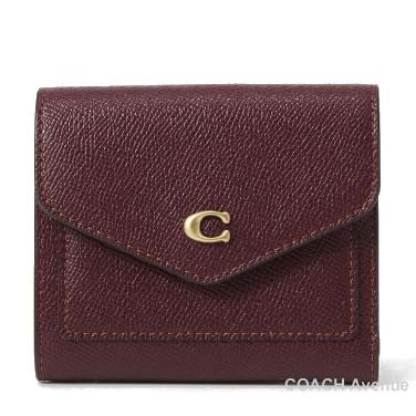 COACH なくなり次第終了セール C2328 ウィン スモール ウォレット メルロー ワインレッド 折りたたみ財布 正規店商品 送料無料 ...