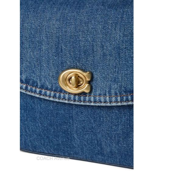 COACH なくなり次第終了セール 人気のデニムが可愛い コーチ CAT45 キャシー クロスボディ バッグ 19 ショルダー 斜めがけ 正規 ...