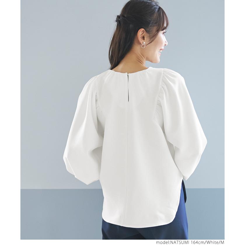coca セール★2490円→550円 ブラウス レディース ボリュームスリーブ ショルダータック キャンディスリーブ シンプル 長袖 無地 スーツ メール便不可 : coca - 通販 ...