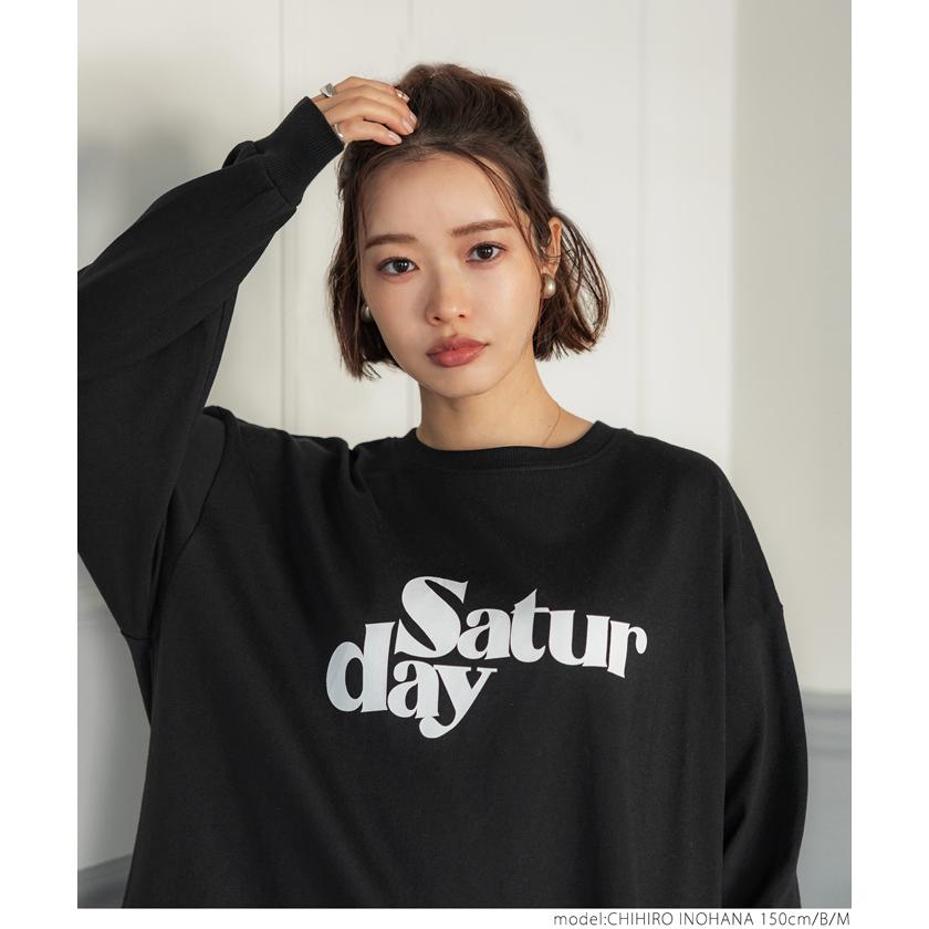 セール★1690円→990円 ロングTシャツ レディース カットソー ヘビーウェイト ロゴTシャツ オーバーサイズ ロゴ プリント メール便不可 : 36-220814001-09 ...