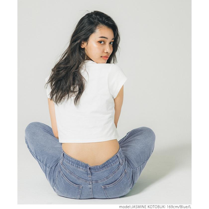 セール★2990円→1490円デニム レディース テーパード グッドデニム ストレッチデニム イージーデニム ウエストゴム 伸縮性 メール便不可 : coca - 通販 - Yahoo!ショッピング