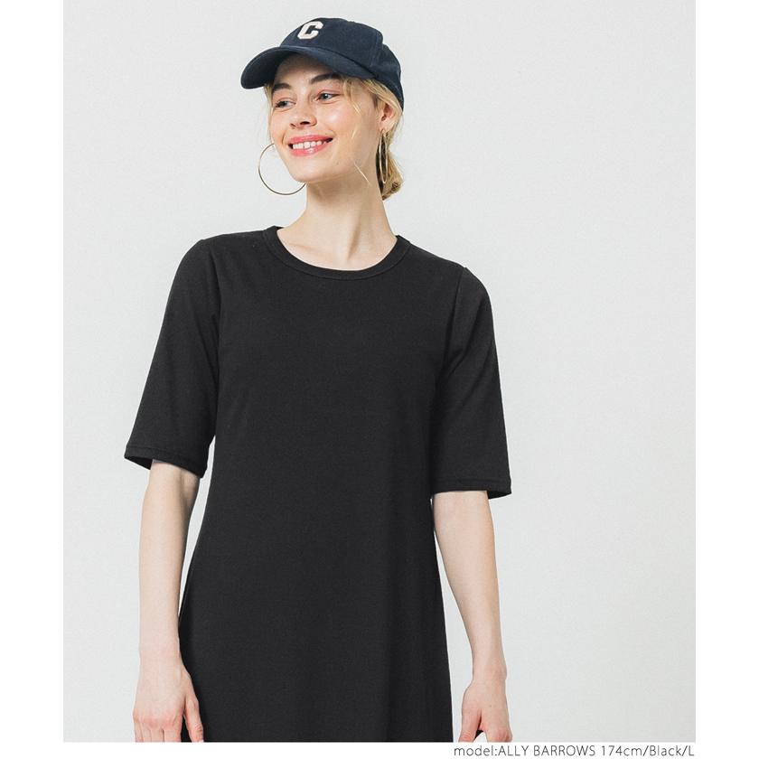 coca セール★1990円→1490円 外で着られるブラトップス OUT BRA ワンピース レディース カップ付き 半袖 フレア ロング丈 ラウンドネック メール便不可 : coca ...