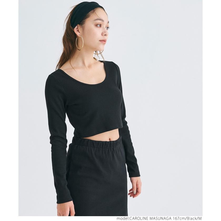 coca セール★990円→550円 前後2WAYリブクロップドロンT レディース メール便可 : coca - 通販 - Yahoo!ショッピング