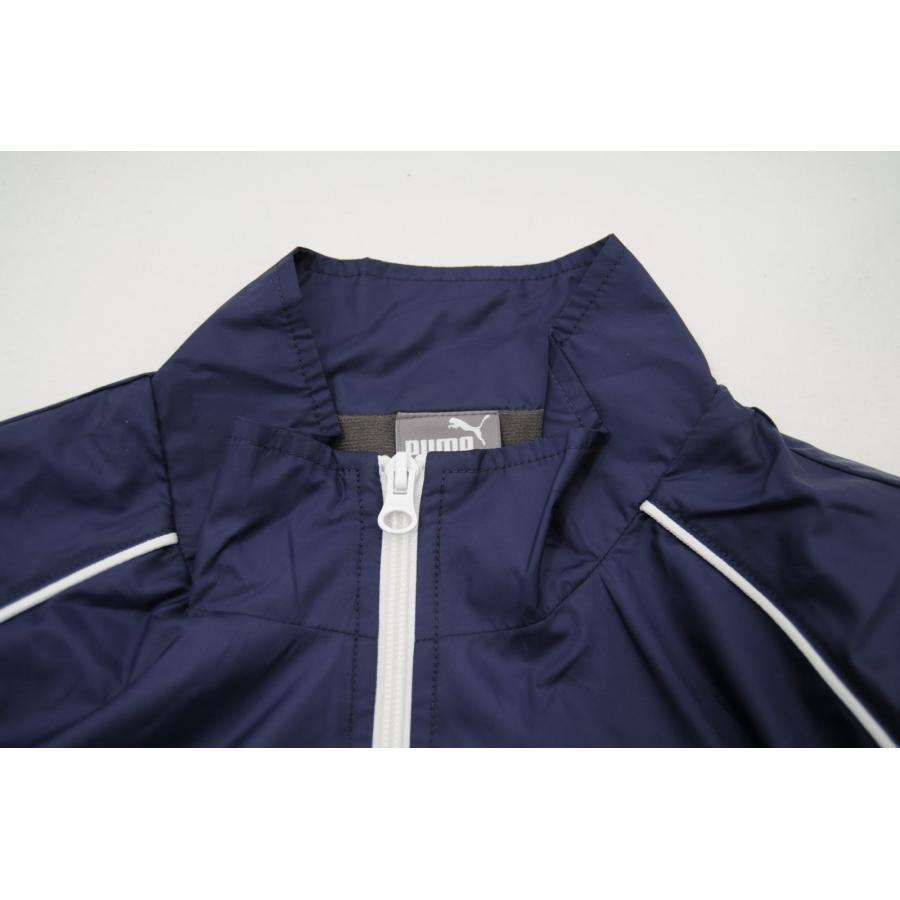 PUMA coco 中古【SALE】 プーマ メンズ ブルゾン L 紺 ネイビー 長袖ダブルジップ 裏微起毛 レターパックプラス発送可 ...