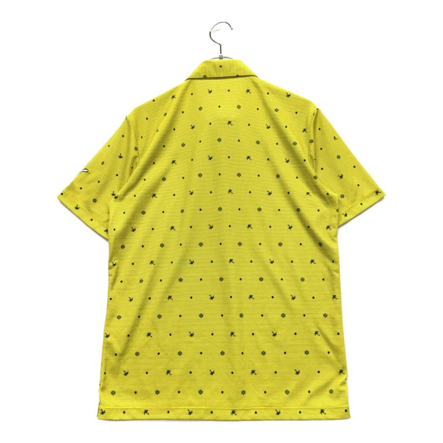 PUMA coco 中古 プーマ メンズ 半袖ポロシャツ L 黄 イエロー ボタンダウン 総柄 レターパックプラス発送可 90685 : ココ ...