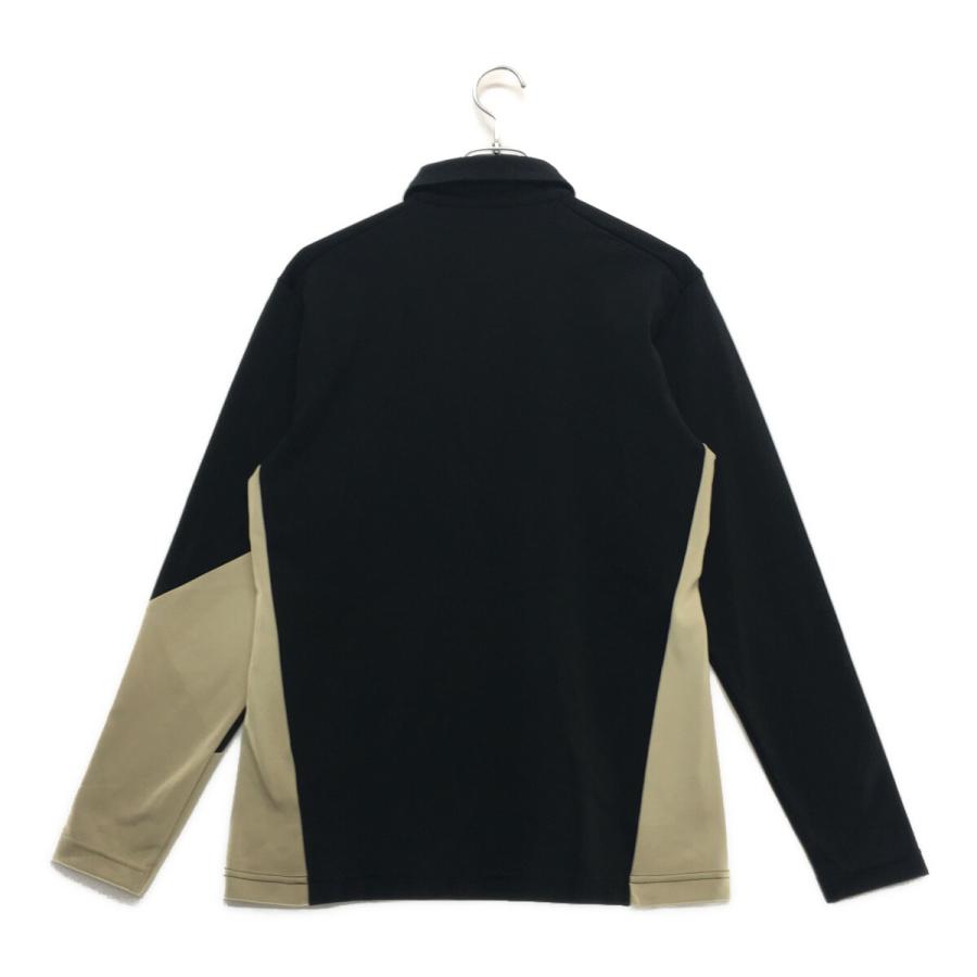 DESCENTE GOLF coco 中古【値下げ】 デサントゴルフ メンズ 長袖ポロシャツ M 黒 裏微起毛 レターパックプラス発送可 ...