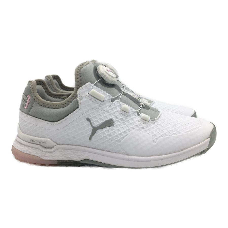 PUMA coco 中古【SALE】プーマ ゴルフシューズ 23cm ホワイト グレー スパイクレス [376924-01] K6010 ...