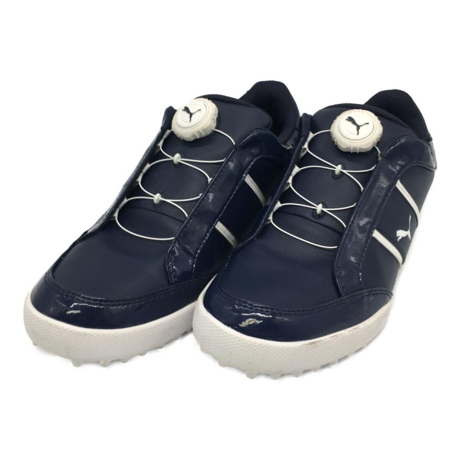 PUMA coco 中古【値下げ】プーマ ゴルフシューズ 24cmネイビー ホワイト モノライトキャット プロ ディスク スパイクレス ...