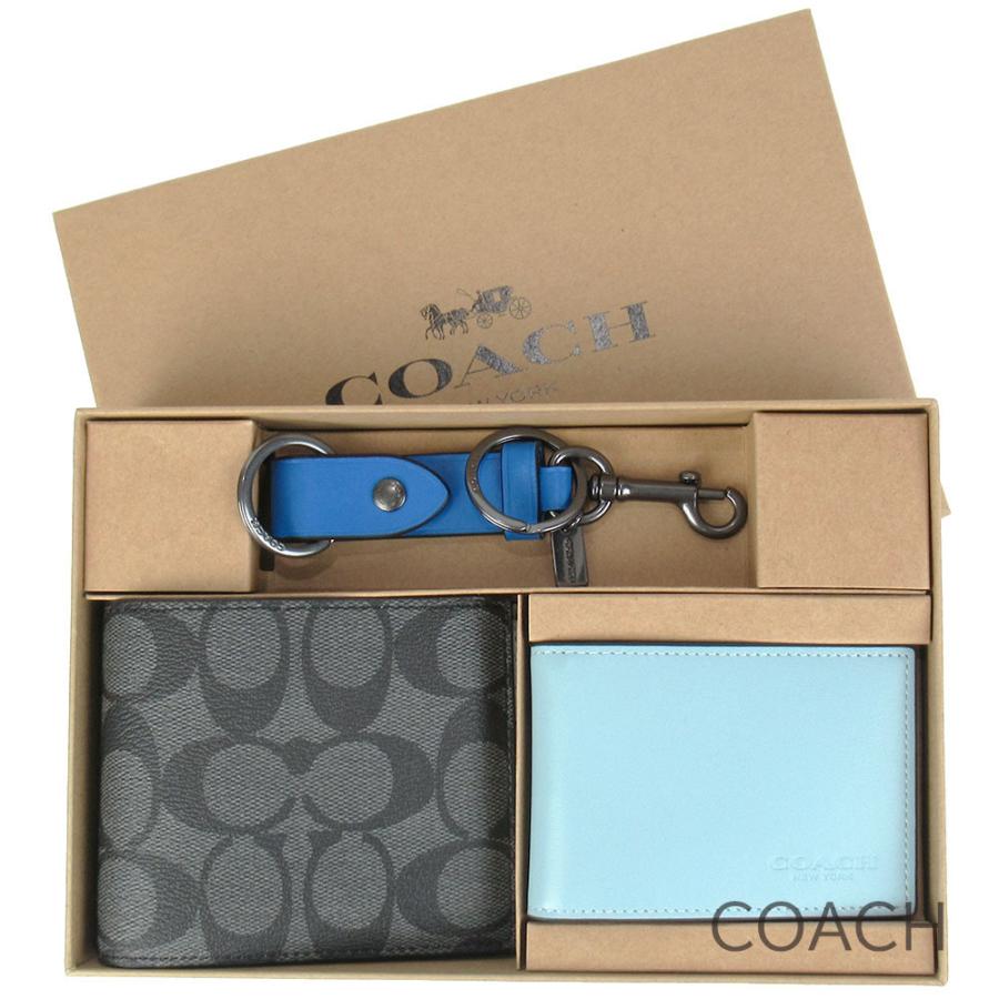 ナチュラ コーチ COACH キーリング付き シグネチャー 折り財布×パスケース メンズ - 通販 - samarraspeixoto.pt