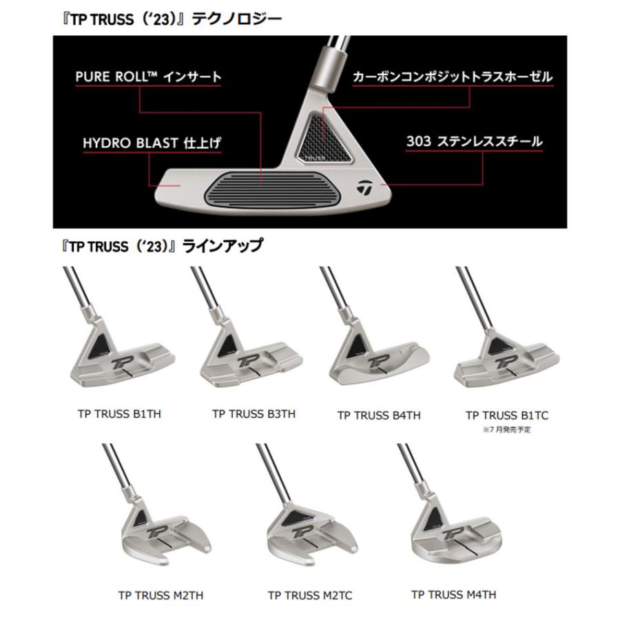 一部即納OK TaylorMade TP TRUSS 23' M2TC パター 日本仕様 トラスセンター テーラーメイド TPトラス : n230510-06 : アドバンススポーツ ...