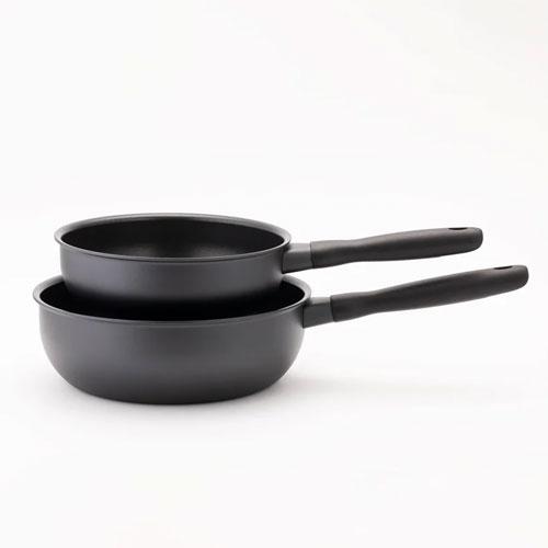 MEYER マイヤー ミッドナイト MIDNIGHT フライパン 深型 20cm ih対応 pfoaフリー ih ガス 両用 焦げ付かない 焦げ付きにくい 硬質アルマイト加工 シェフズパン ...