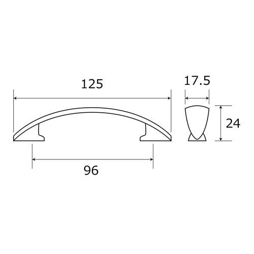 スケルトンハンドル 125mm オレンジ AH029 :4529931100536:cocoatta - 通販 - Yahoo!ショッピング