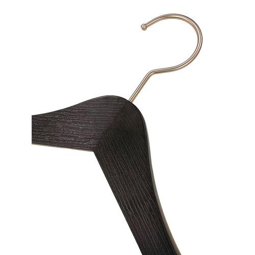 ハンガー バー付き おしゃれ メンズ レディース 軽量 軽い 収納 シャツ コート スーツ ジャケット セットアップ 8本セット ブラウン スチール 42cm TP-KWJ42B3 ...