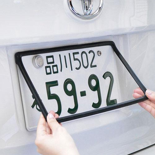 CAPS シリコンナンバーフレーム カーボン NF-01 : cocoatta - 通販 - Yahoo!ショッピング