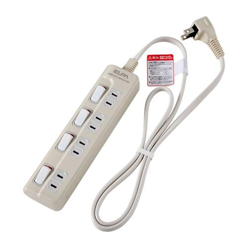 エルパ ELPA ランプレスタップ 4個口 1m WLS-410EB（W） : cocoatta - 通販 - Yahoo!ショッピング