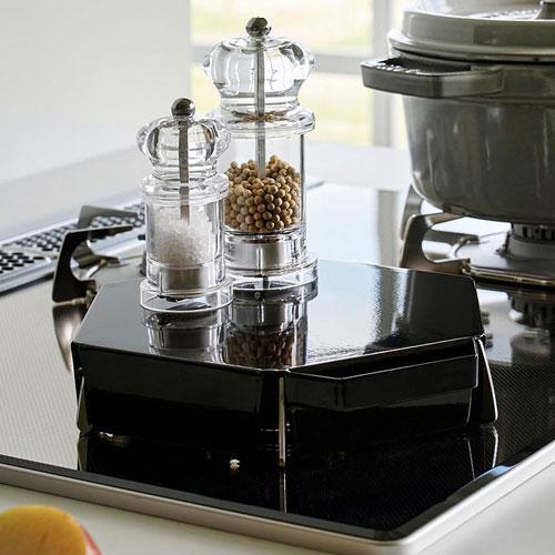 山崎実業 tower 立てて置ける五徳カバー タワー ブラック 1414 : 4903208014144 : cocoatta - 通販 - Yahoo!ショッピング