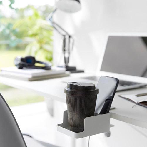 山崎実業 テーブル横スマートフォン＆コップホルダー タワー tower ホワイト 1638 : cocoatta - 通販 - Yahoo!ショッピング