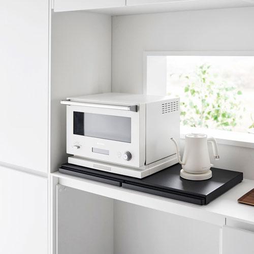 山崎実業 キッチン家電下スライドテーブル タワー tower W80 ブラック 1685 : cocoatta - 通販 - Yahoo!ショッピング