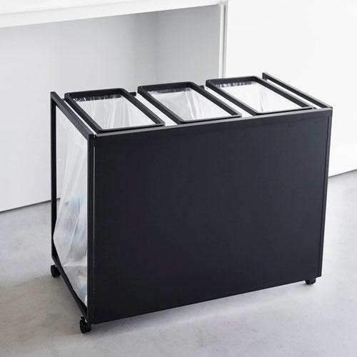 山崎実業 目隠し分別ダストワゴン タワー tower 45L 3分別 ブラック 1827 : cocoatta - 通販 - Yahoo!ショッピング