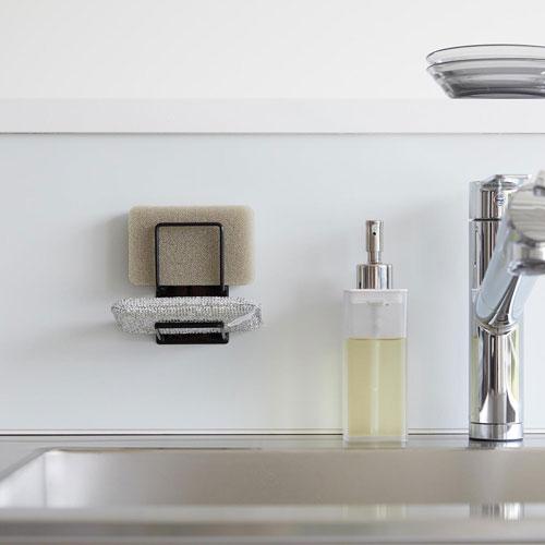 山崎実業 マグネットスポンジホルダー タワー tower ダブル ブラック 3281 : cocoatta - 通販 - Yahoo!ショッピング