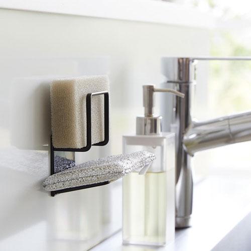 山崎実業 マグネットスポンジホルダー タワー tower ダブル ブラック 3281 : cocoatta - 通販 - Yahoo!ショッピング